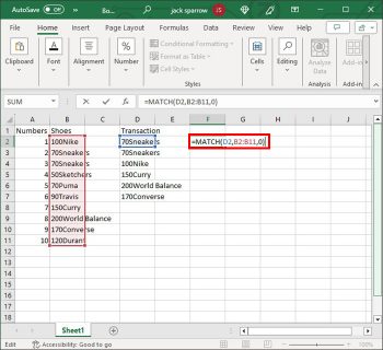 How to Find if Value Is in a List in Excel
