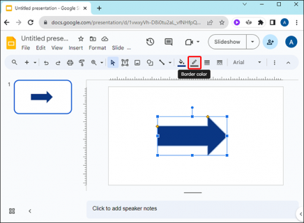How To Change the Arrow Color in Google Slides