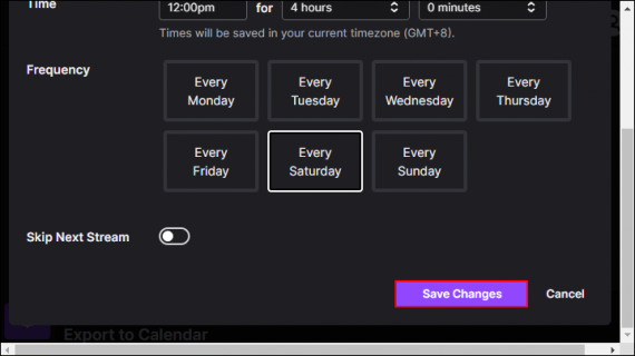 How to Make a Schedule in Twitch