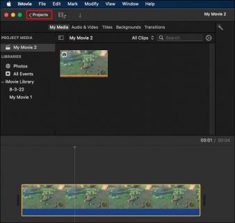 How to Save a Project in iMovie
