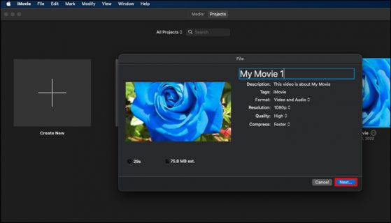 How to Save a Project in iMovie