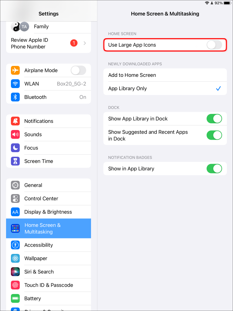 How to Change the Icon Size on an iPad