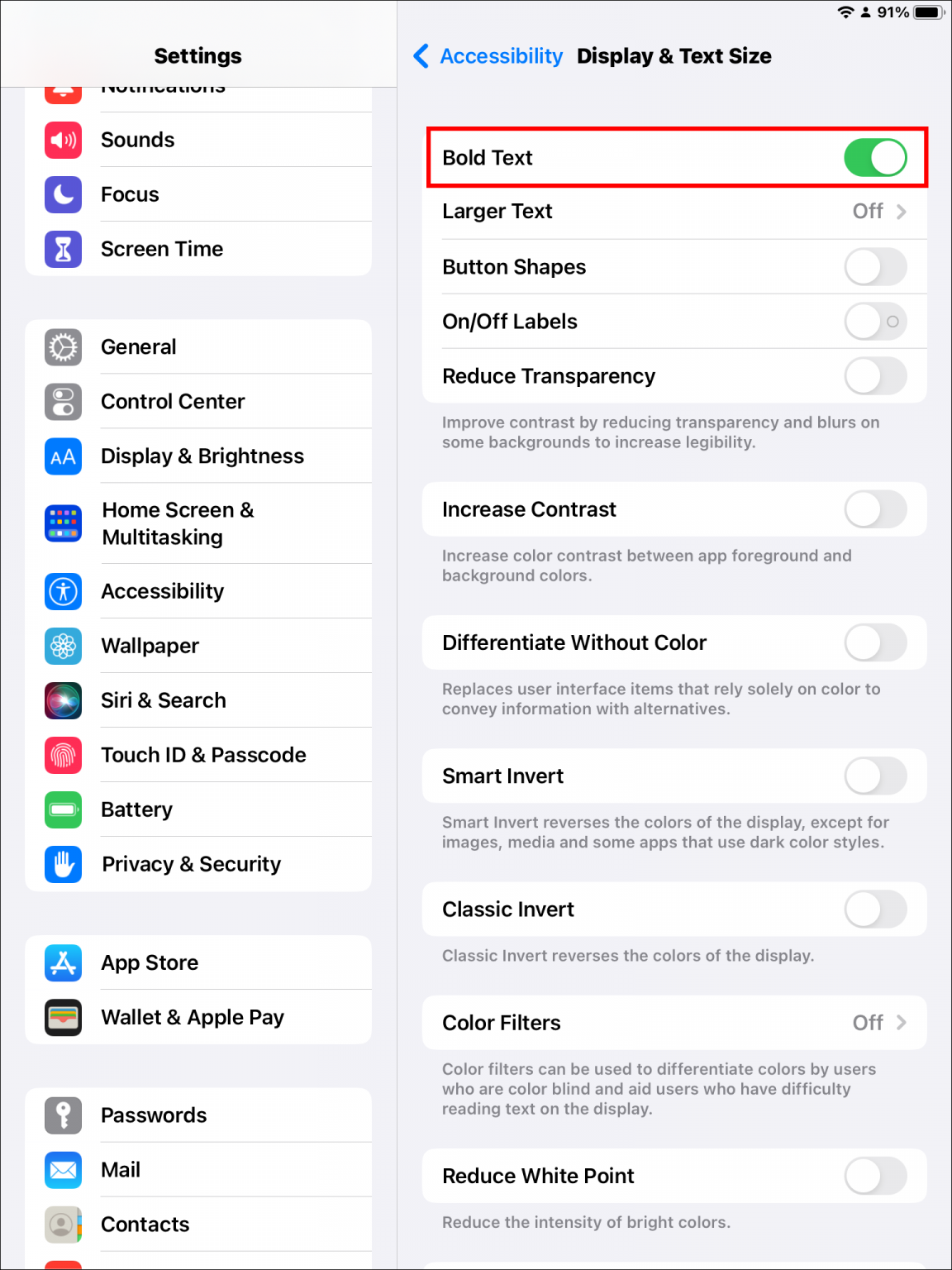 How to Change the Icon Size on an iPad