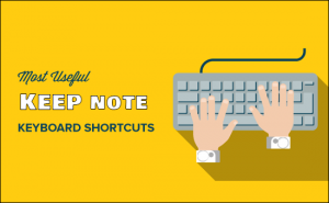 Google Keep Keyboard Shortcuts