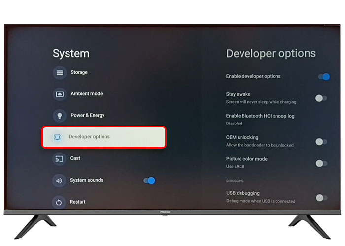 How To Turn On or Off Developer Mode on a Hisense TV
