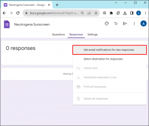 Google Forms: How to Get Email Notifications