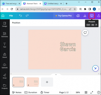 How to Make Text Appear on Click in Canva