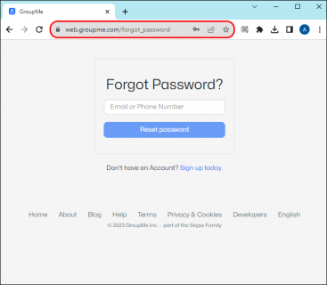 How To Reset Password in GroupMe