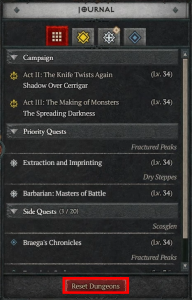 How to Reset the Dungeon in Diablo 4