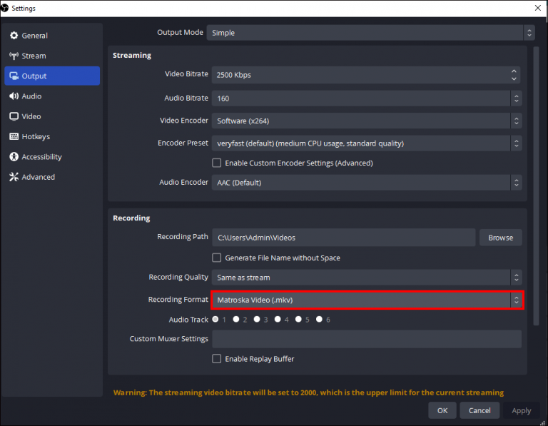 How to Record MP4 in OBS