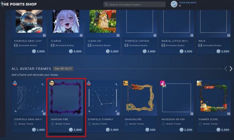 How to Get an Avatar Frame in Steam