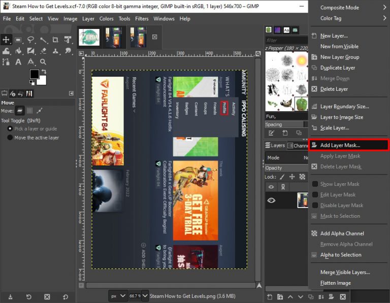 How to Make a Layer Transparent in GIMP