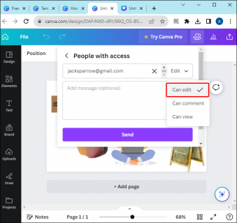 How to Share a Design with You Team in Canva