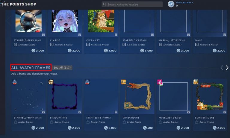How to Get an Avatar Frame in Steam