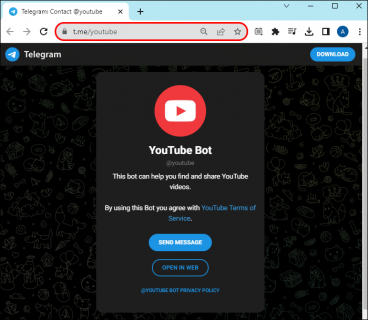 Telegram YouTube Downloaders