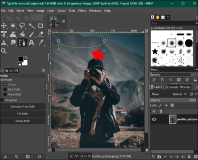 How to Use the Path Tool in GIMP