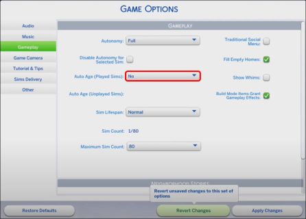 How to Turn Off Aging in Sims 4