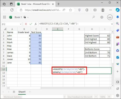 How to Find Range in Excel