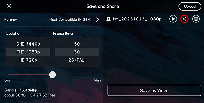 How to Save a KineMaster Video
