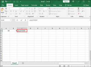 How to Divide in Excel