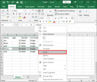 How to Insert Multiple Rows in Excel