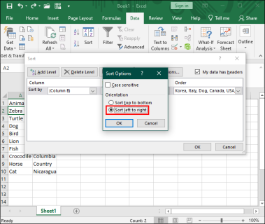 How to Sort in Excel