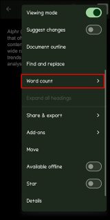 How to Get Word Count in Google Docs