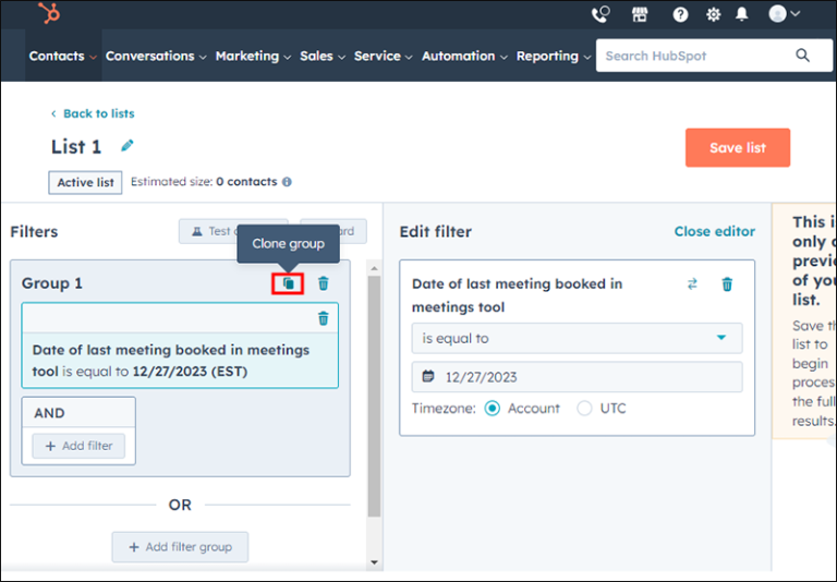 How to Create a List in HubSpot