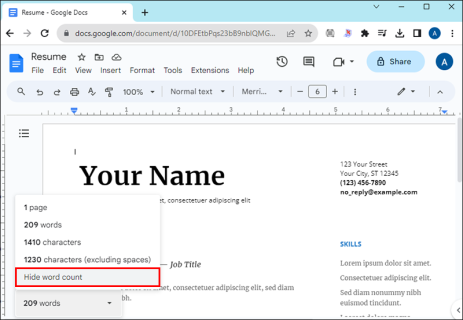 How to Get Word Count in Google Docs