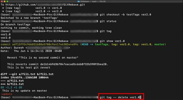 How to Delete a Tag in Git