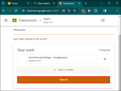 How to Turn in Assignments in Google Classroom