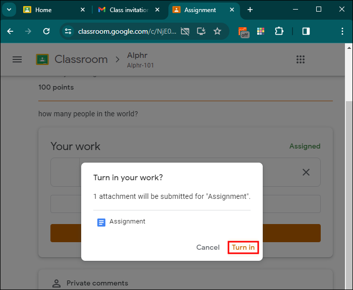 How to Turn in Assignments in Google Classroom
