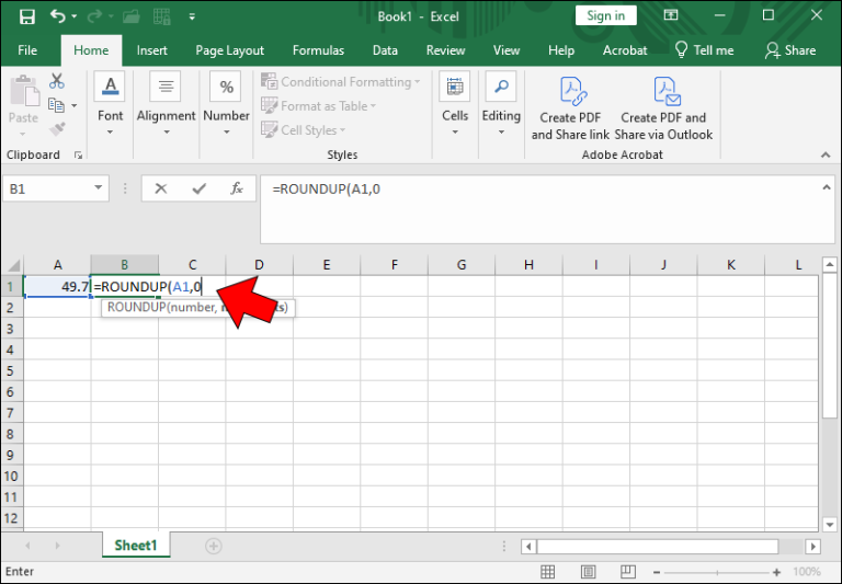 How to Round Up in Excel