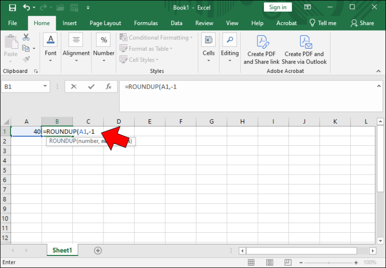 How to Round Up in Excel