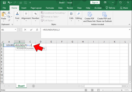 How to Round Up in Excel