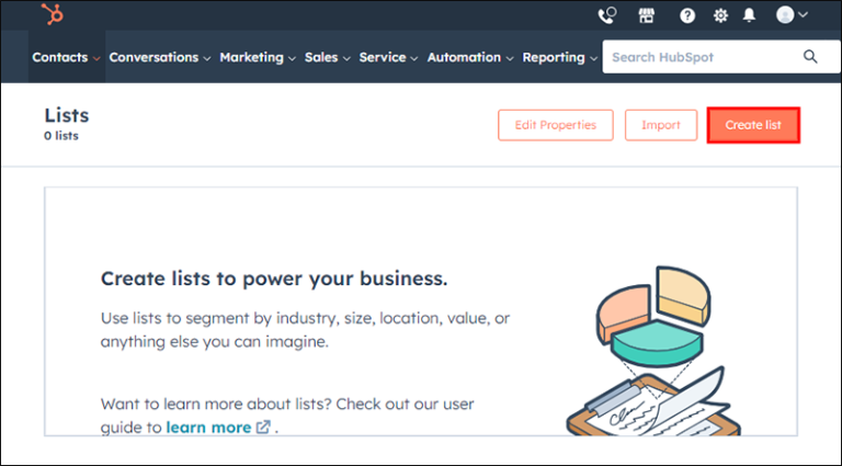 How to Create a List in HubSpot