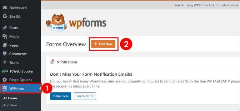 WordPress: How to Add a Contact Form