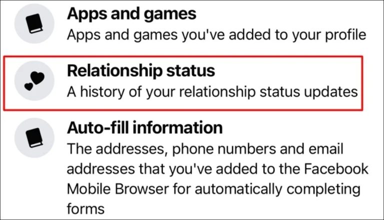 Facebook: How to See Your Friendship and Relationship History