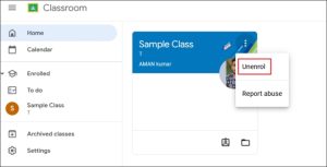How to Leave a Google Classroom