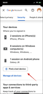How to Find a Lost iPhone or Android Device Using Google Account - Alphr