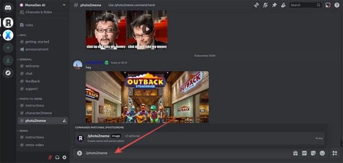 MemeGen – How to Use This AI App to Create Memes in Discord