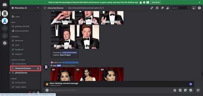 MemeGen – How to Use This AI App to Create Memes in Discord