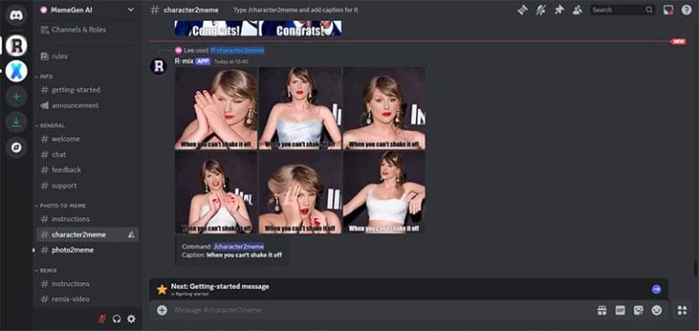 MemeGen – How to Use This AI App to Create Memes in Discord