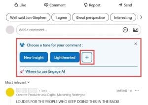 Engage AI – Explaining the New AI Tool for LinkedIn Comments