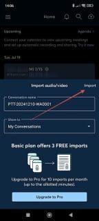 How to Transcribe a WhatsApp Voice Note in Otter AI