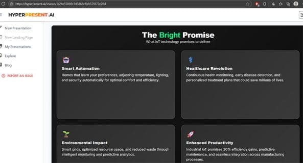 Create Stunning Presentations With HyperPresent AI