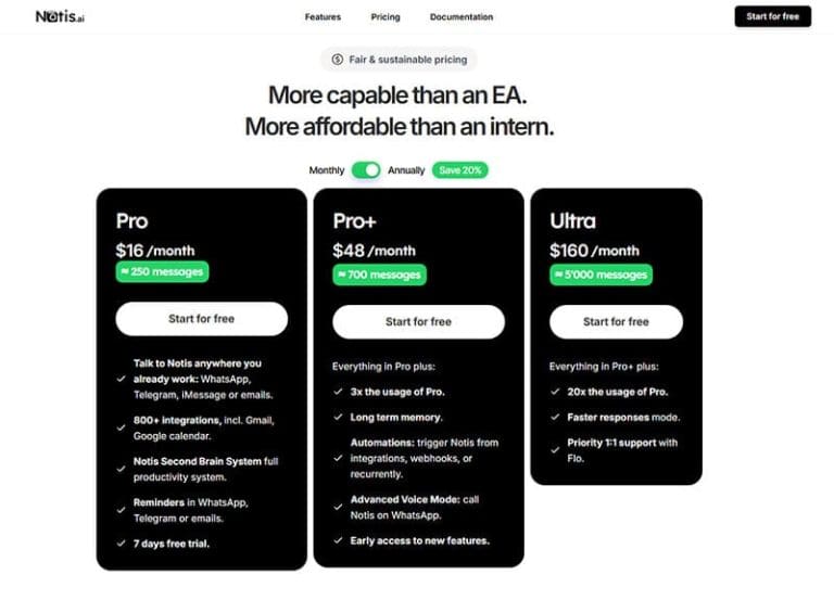 Notis AI Assistant: Seamless AI Support for Both Telegram and WhatsApp