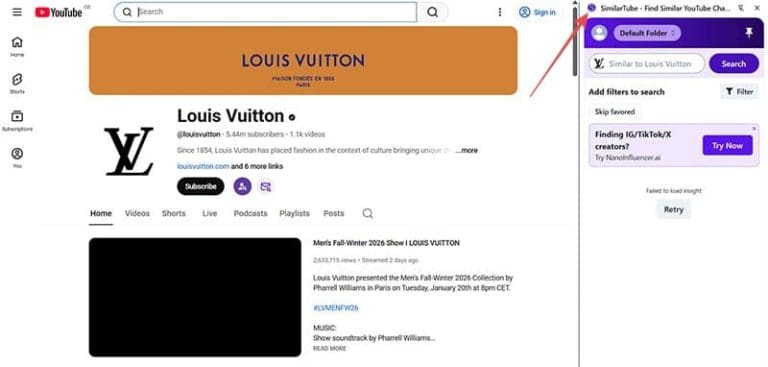 How to Scan and Find Similar YouTube Channels in Real-Time Using ...
